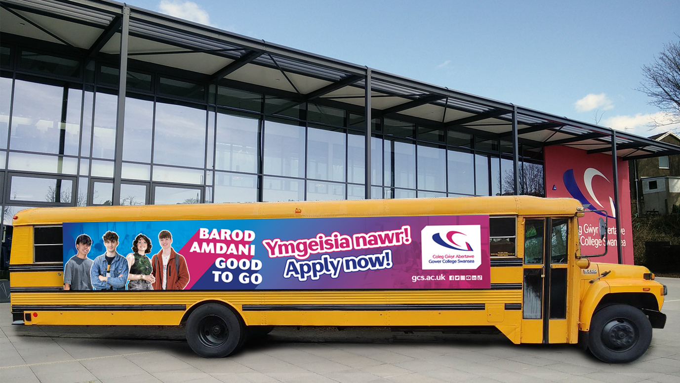 Gower College Swansea’s Big Yellow Bus is heading to Swansea | Gower ...
