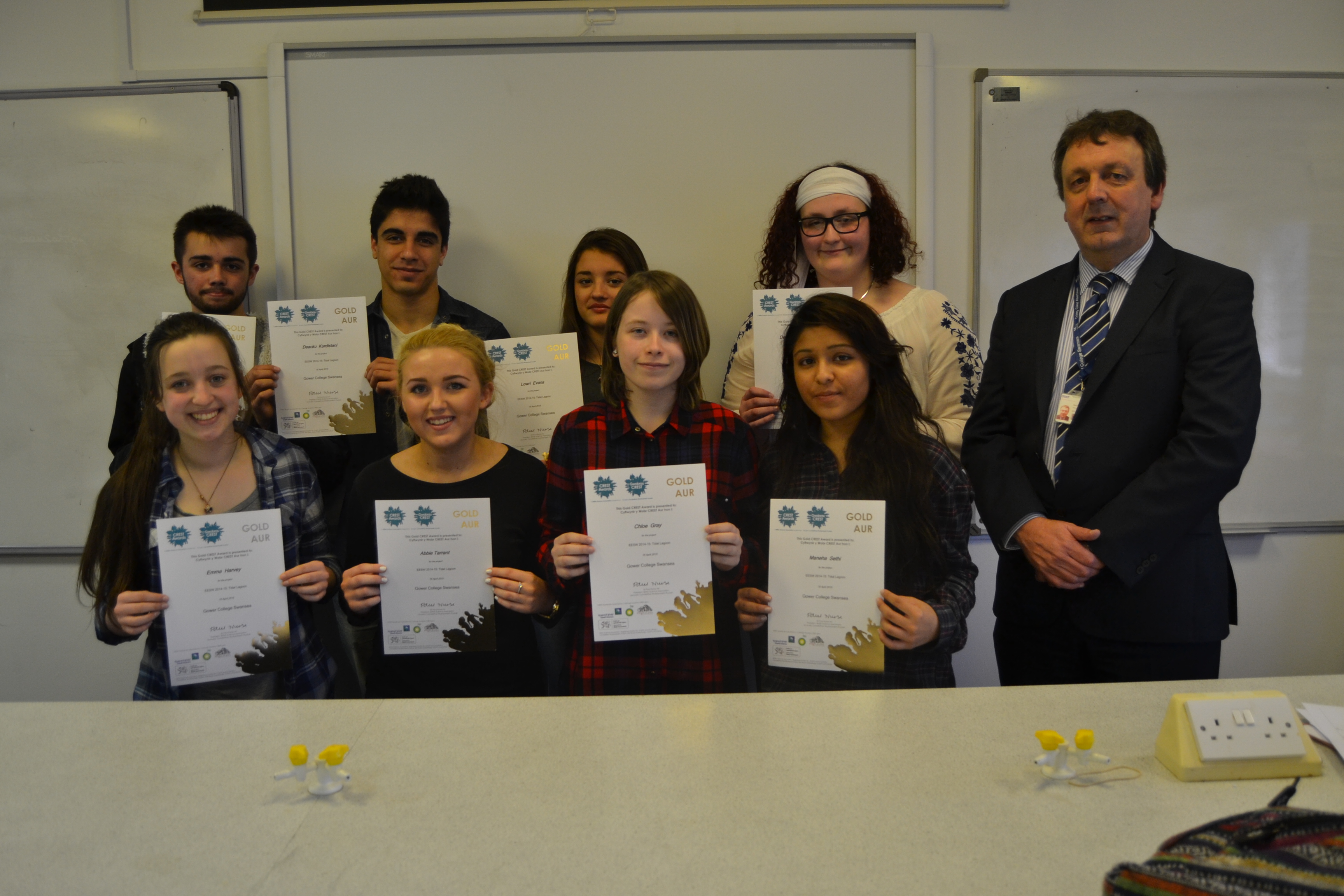 Science students achieve prestigious Gold CREST Award | Gower College ...