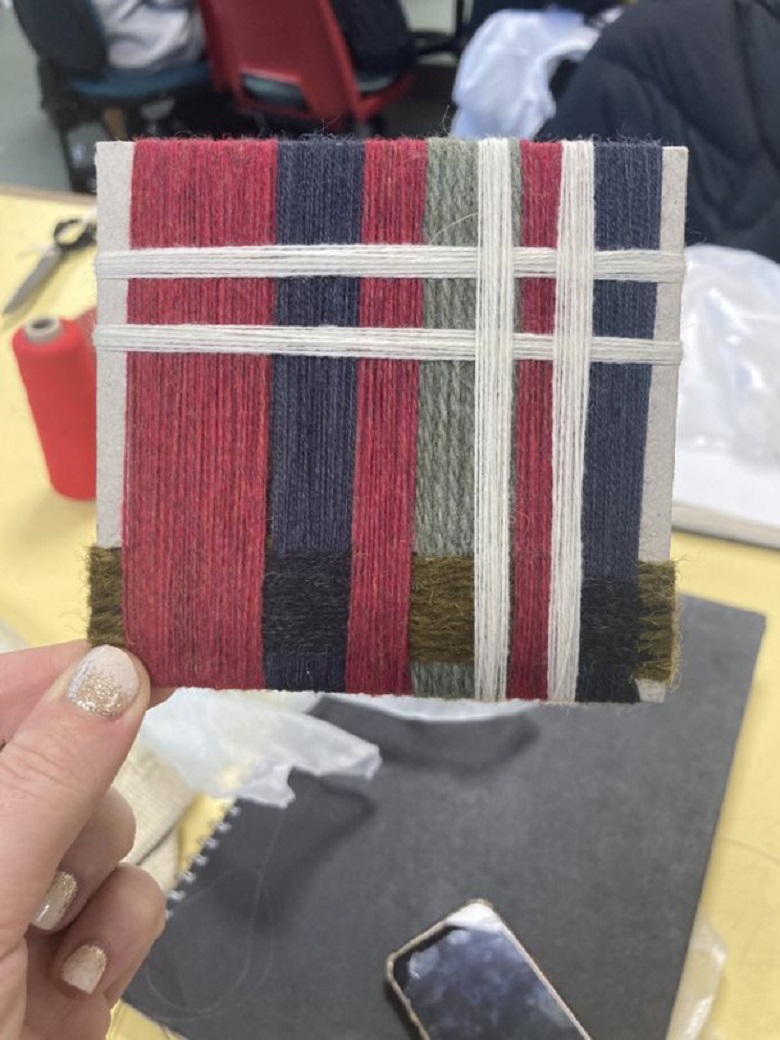 Students enjoy textiles workshop | Gower College Swansea