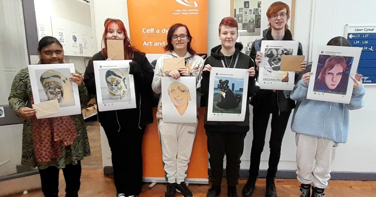 Artistic tribute: Gower College Swansea students sweep competition with ...