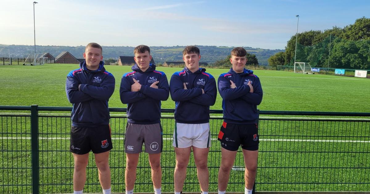 Gower College Swansea welcomes four new rugby scholars | GCS